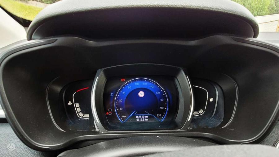 Blue Renault Kadjar 2019 in Vilnius, with an engine capacity of 1.46 L and mileage of 168 thousand km for 10800 €, photo 16 on AUTOMOTO.COM.LV