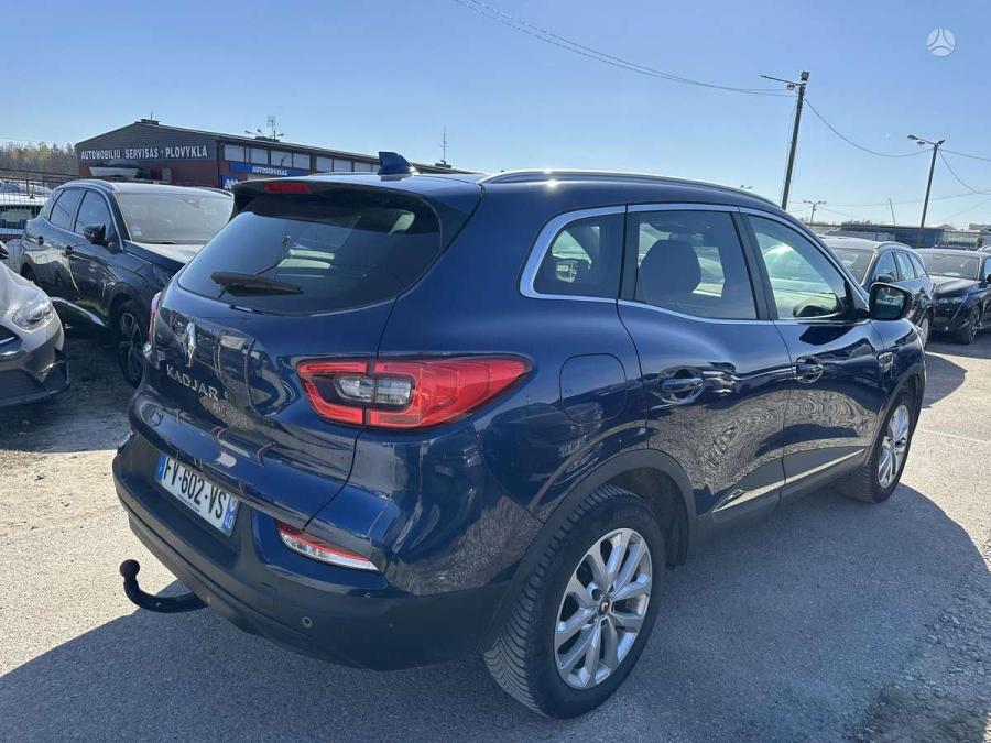Blue Renault Kadjar 2020 in Vilnius, with an engine capacity of 1.46 L and mileage of 189 thousand km for 11494 €, photo 6 on AUTOMOTO.COM.LV