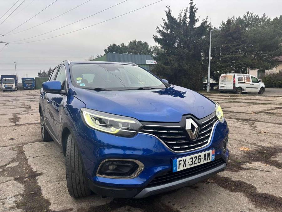 Blue Renault Kadjar 2021 in Kaunas, with an engine capacity of 1.46 L and mileage of 198 thousand km for 13915 €, photo 5 on AUTOMOTO.COM.LV