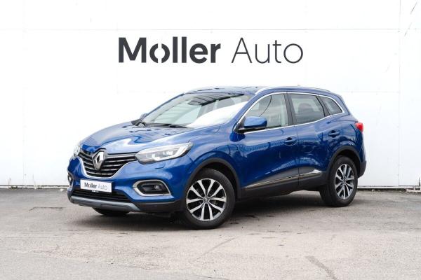 Blue Renault Kadjar 2022 in Riga, with an engine capacity of 1.40 L and mileage of 40 thousand km for 17950 €, photo 1 on AUTOMOTO.COM.LV