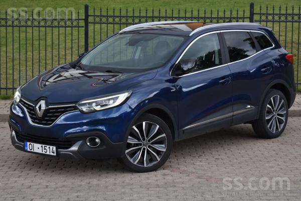 Blue Renault Kadjar 2018 in Valmiera, with an engine capacity of 1.20 L and mileage of 94 thousand km for 12500 €, photo 3 on AUTOMOTO.COM.LV