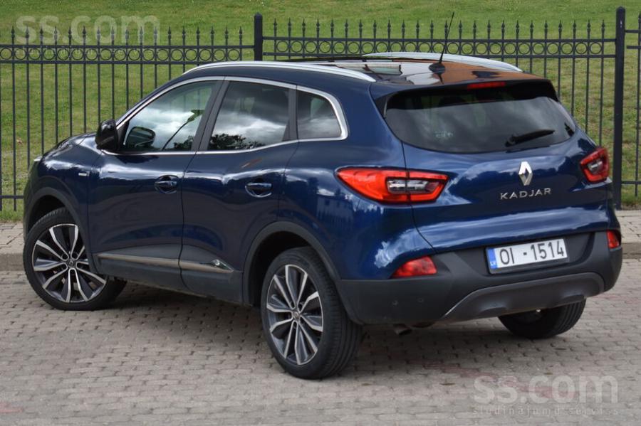 Синий Рено Kadjar 2018 в Валмиера, объемом двигателя 1.20 л и пробегом 94 тыс. км за 12500 €, фото 5 на AUTOMOTO.COM.LV