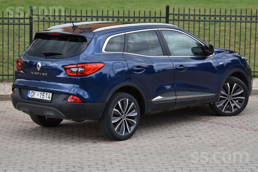 Синий Рено Kadjar 2018 в Валмиера, объемом двигателя 1.20 л и пробегом 94 тыс. км за 12500 €, фото 6 на AUTOMOTO.COM.LV