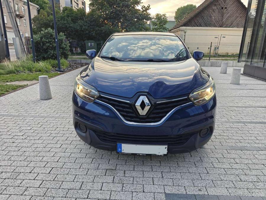 Blue Renault Kadjar 2017 in Vilnius, with an engine capacity of 0.00 L and mileage of 174 thousand km for 7300 €, photo 7 on AUTOMOTO.COM.LV