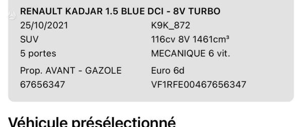 Renault Kadjar 2021 Tauragė, ar dzinēja tilpumu 1.46 L un nobraukumu 190 tūkst. km par 11300 €, foto 11 vietnē AUTOMOTO.COM.LV