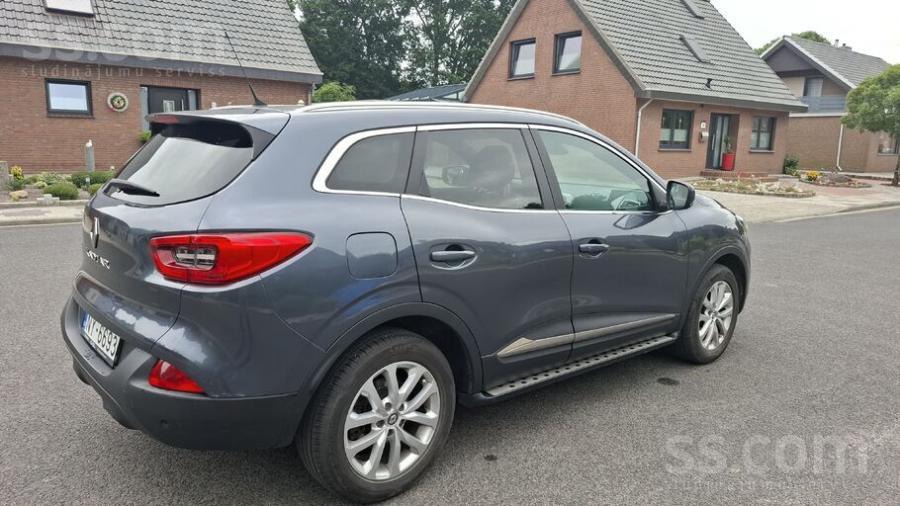 Grey Renault Kadjar 2015 in Riga, with an engine capacity of 1.20 L and mileage of 186 thousand km for 10300 €, photo 6 on AUTOMOTO.COM.LV