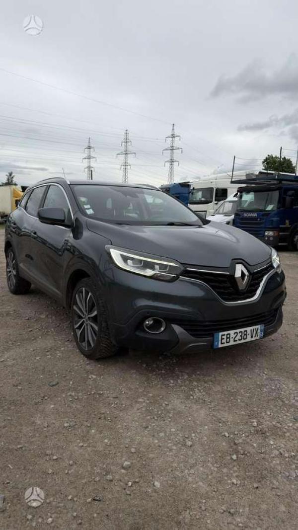 Pelēks Renault Kadjar 2016 Kauņa, ar dzinēja tilpumu 1.46 L un nobraukumu 178 tūkst. km par 8150 €, foto 2 vietnē AUTOMOTO.COM.LV