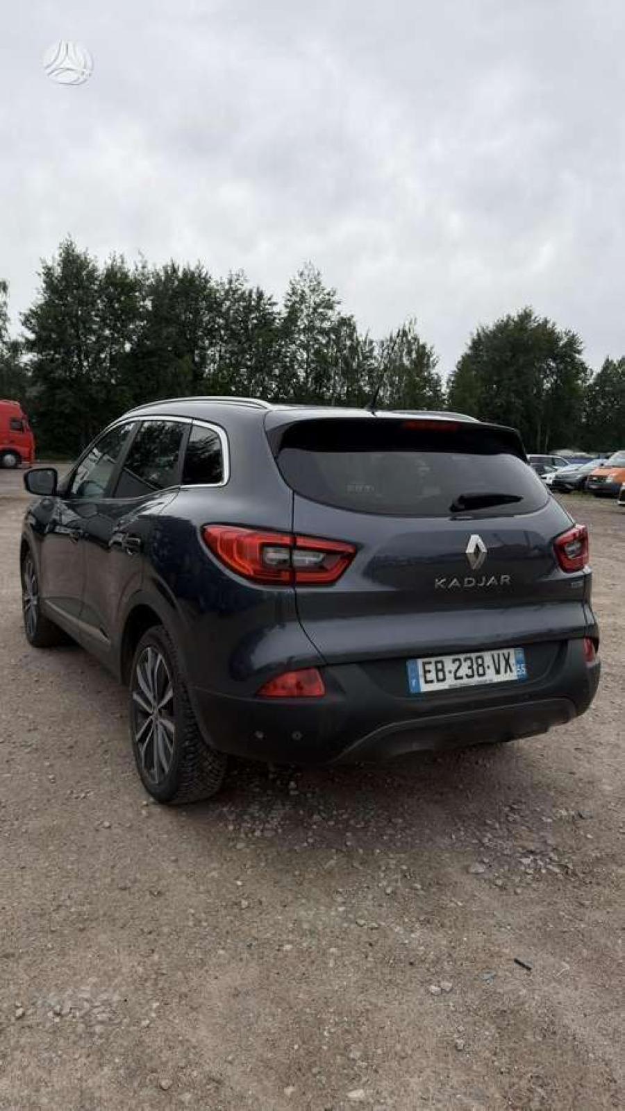 Серый Рено Kadjar 2016 в Каунас, объемом двигателя 1.46 л и пробегом 178 тыс. км за 8150 €, фото 7 на AUTOMOTO.COM.LV