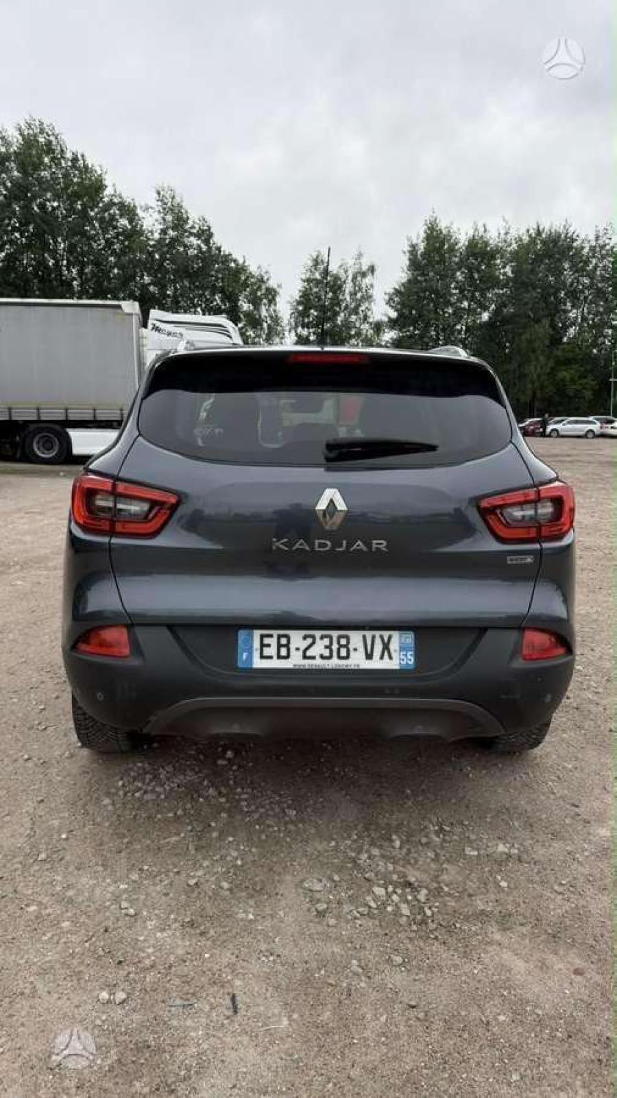 Серый Рено Kadjar 2016 в Каунас, объемом двигателя 1.46 л и пробегом 178 тыс. км за 8150 €, фото 8 на AUTOMOTO.COM.LV