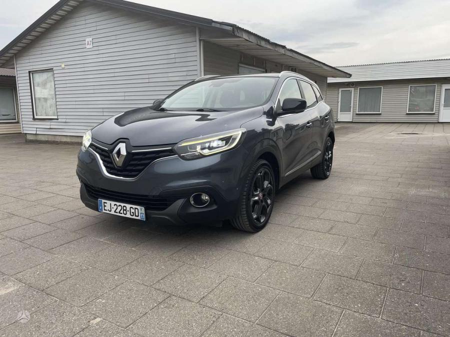 Pelēks Renault Kadjar 2016 Viļņa, ar dzinēja tilpumu 1.50 L un nobraukumu 143 tūkst. km par 8950 €, foto 1 vietnē AUTOMOTO.COM.LV