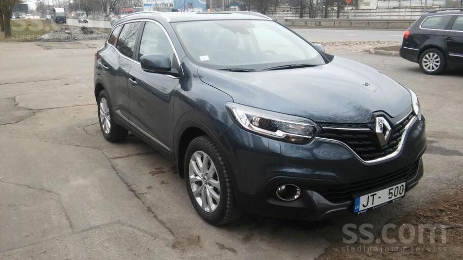 Grey Renault Kadjar 2016 in Riga, with an engine capacity of 1.20 L and mileage of 96 thousand km for 8500 €, photo 4 on AUTOMOTO.COM.LV