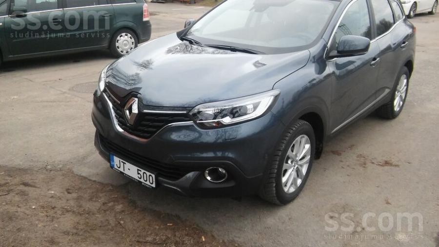 Grey Renault Kadjar 2016 in Riga, with an engine capacity of 1.20 L and mileage of 96 thousand km for 8500 €, photo 5 on AUTOMOTO.COM.LV