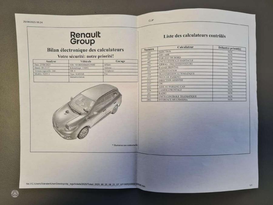 Серый Рено Kadjar 2022 в Шяуляй, объемом двигателя 1.33 л и пробегом 168 тыс. км за 15718 €, фото 37 на AUTOMOTO.COM.LV