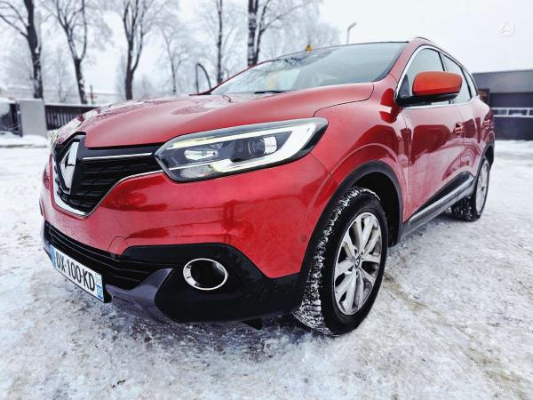 Sarkans Renault Kadjar 2015 Tauragė, ar dzinēja tilpumu 1.20 L un nobraukumu 155 tūkst. km par 7300 €, foto 1 vietnē AUTOMOTO.COM.LV