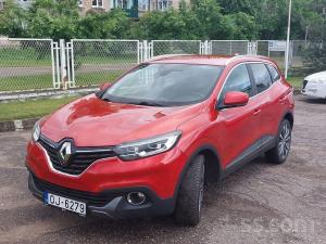 Sarkans Renault Kadjar 2015 Daugavpils, ar dzinēja tilpumu 1.50 L un nobraukumu 241 tūkst. km par 9350 €, foto  vietnē AUTOMOTO.COM.LV