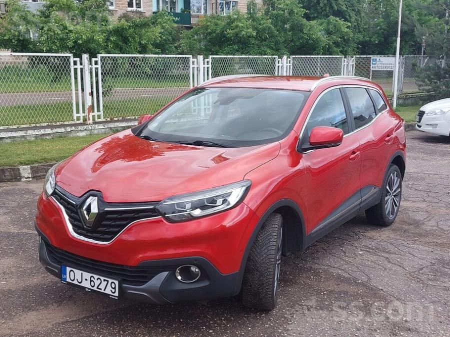 Sarkans Renault Kadjar 2015 Daugavpils, ar dzinēja tilpumu 1.50 L un nobraukumu 241 tūkst. km par 9350 €, foto 1 vietnē AUTOMOTO.COM.LV