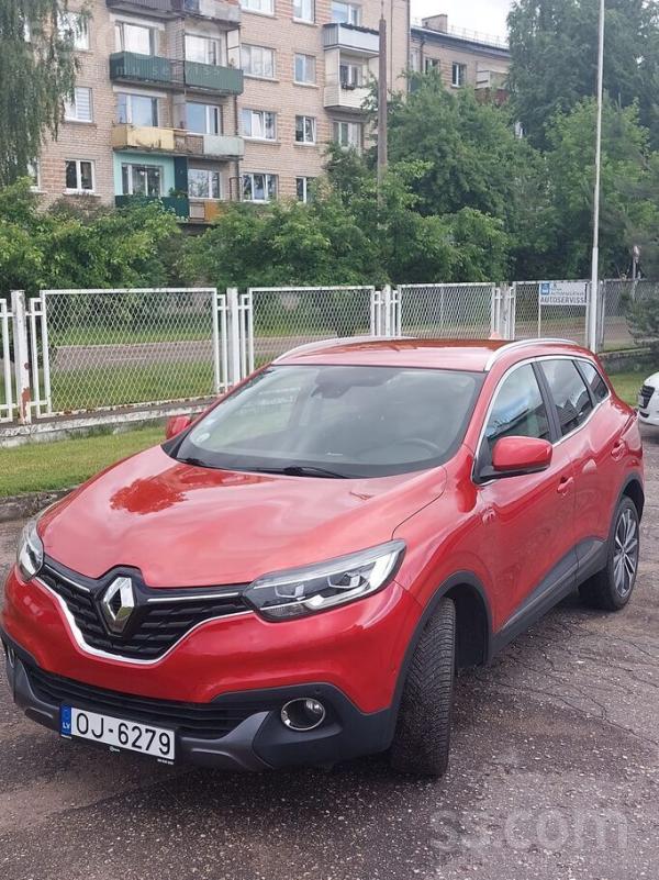 Красный Рено Kadjar 2015 в Даугавпилс, объемом двигателя 1.50 л и пробегом 241 тыс. км за 9350 €, фото 2 на AUTOMOTO.COM.LV