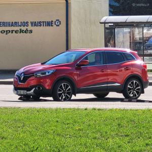 Red Renault Kadjar 2015 in Ukmerge, with an engine capacity of 1.50 L and mileage of 114 thousand km for 8000 €, photo 6 on AUTOMOTO.COM.LV