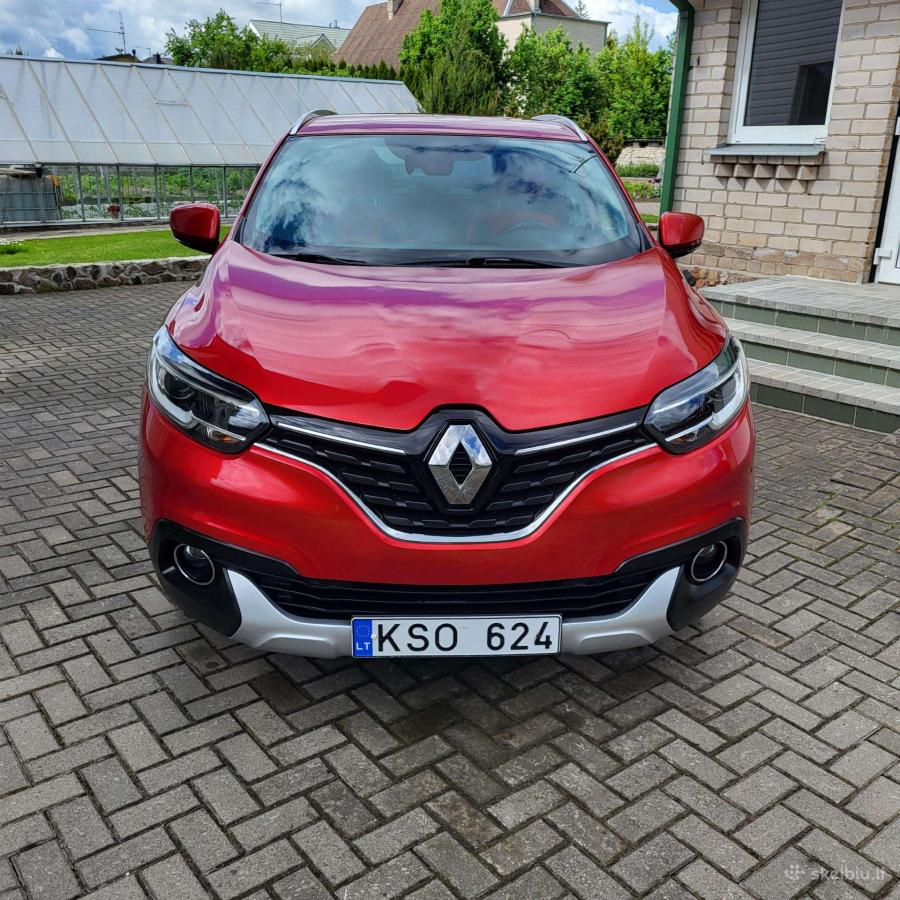 Red Renault Kadjar 2015 in Ukmerge, with an engine capacity of 1.50 L and mileage of 114 thousand km for 8000 €, photo 13 on AUTOMOTO.COM.LV