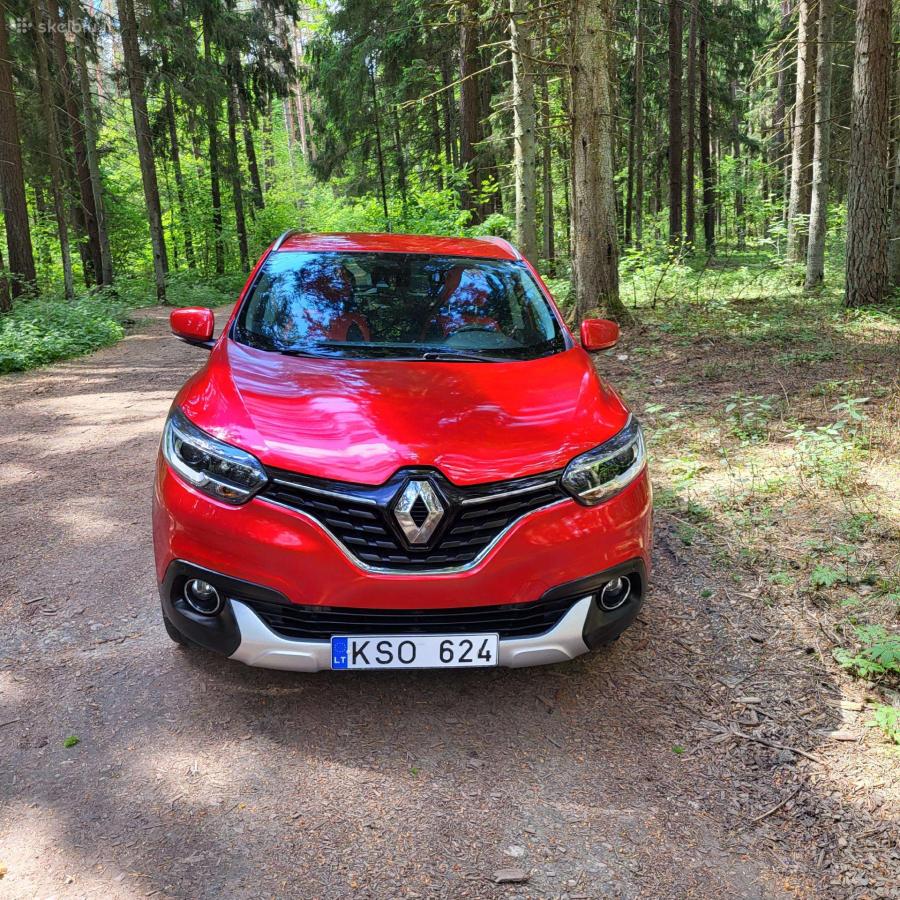 Red Renault Kadjar 2015 in Ukmerge, with an engine capacity of 1.50 L and mileage of 114 thousand km for 8000 €, photo 29 on AUTOMOTO.COM.LV