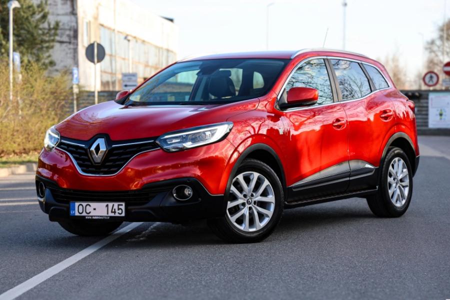Red Renault Kadjar 2016 in Riga, with an engine capacity of 1.20 L and mileage of 168 thousand km for 9990 €, photo 1 on AUTOMOTO.COM.LV