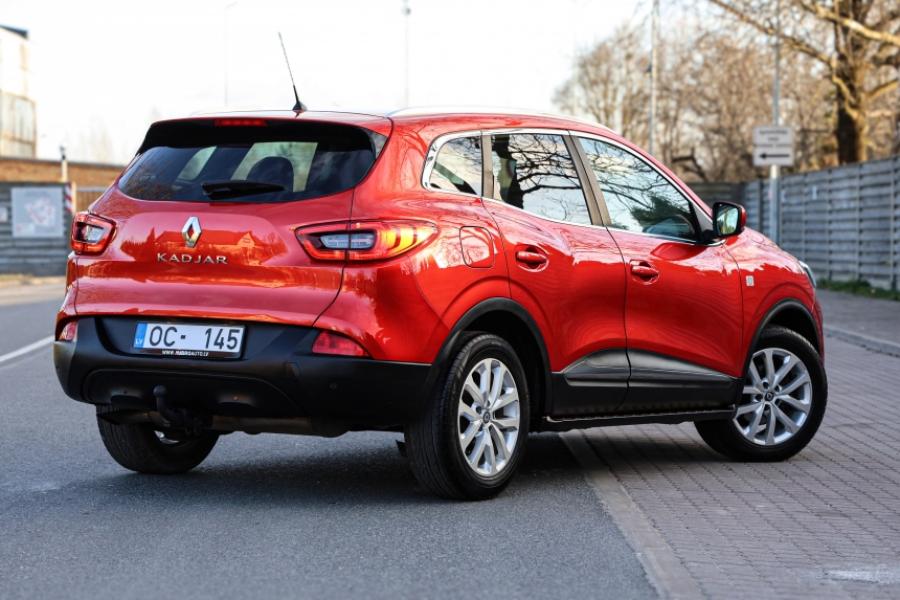 Red Renault Kadjar 2016 in Riga, with an engine capacity of 1.20 L and mileage of 168 thousand km for 9990 €, photo 26 on AUTOMOTO.COM.LV
