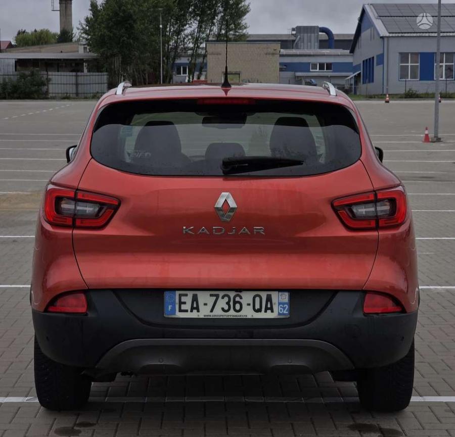 Красный Рено Kadjar 2016 в Таураге, объемом двигателя 1.60 л и пробегом 242 тыс. км за 6950 €, фото 7 на AUTOMOTO.COM.LV