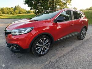 Red Renault Kadjar 2016 in Kaunas, with an engine capacity of 0.00 L and mileage of 214 thousand km for 8900 €, photo  on AUTOMOTO.COM.LV