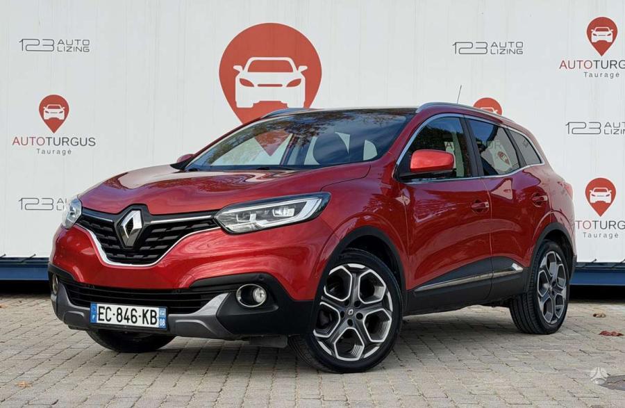 Red Renault Kadjar 2016 in Taurage, with an engine capacity of 1.20 L and mileage of 96 thousand km for 7400 €, photo 1 on AUTOMOTO.COM.LV