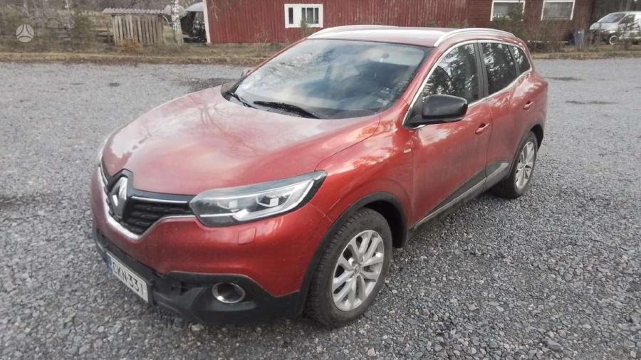 Red Renault Kadjar 2017 in Marijampole, with an engine capacity of 1.46 L and mileage of 193 thousand km for 8300 €, photo 1 on AUTOMOTO.COM.LV