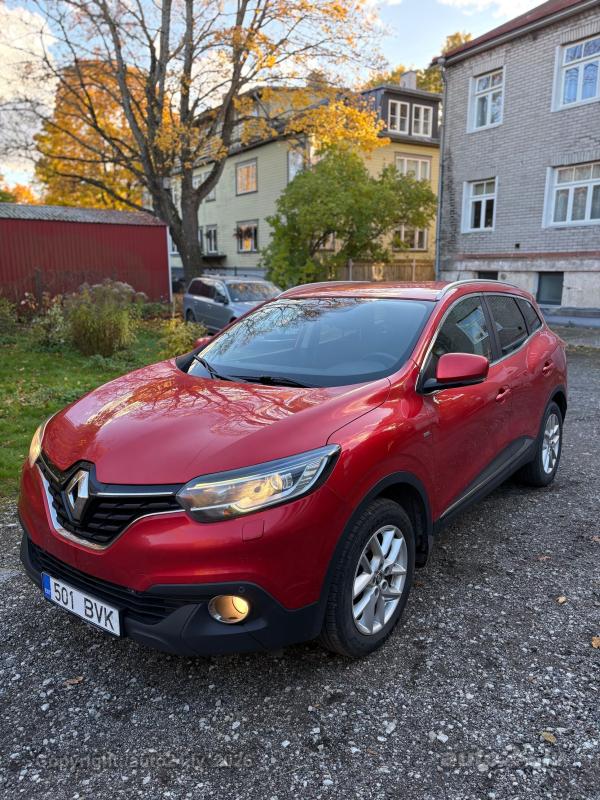 Sarkans Renault Kadjar 2017 Tallina, ar dzinēja tilpumu 1.50 L un nobraukumu 165 tūkst. km par 12000 €, foto 1 vietnē AUTOMOTO.COM.LV