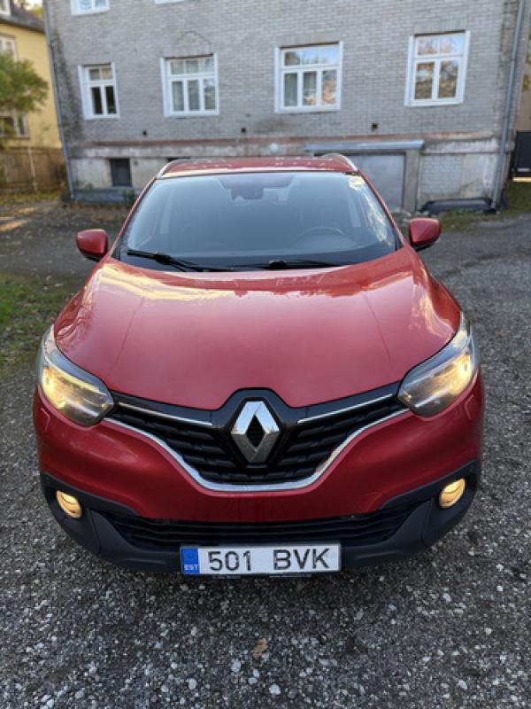 Красный Рено Kadjar 2017 в Таллин, объемом двигателя 1.50 л и пробегом 167 тыс. км за 10999 €, фото 1 на AUTOMOTO.COM.LV