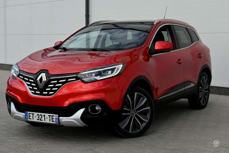 Red Renault Kadjar 2018 in Kretinga, with an engine capacity of 1.60 L and mileage of 164 thousand km for 9650 €, photo 3 on AUTOMOTO.COM.LV