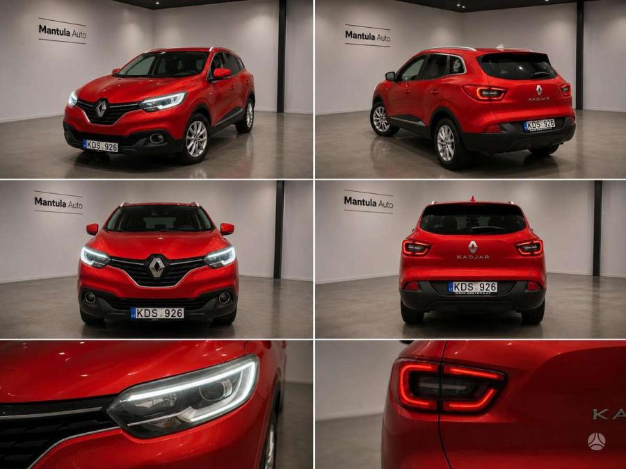Sarkans Renault Kadjar 2018 Šauļi, ar dzinēja tilpumu 1.20 L un nobraukumu 85 tūkst. km par 9250 €, foto 3 vietnē AUTOMOTO.COM.LV