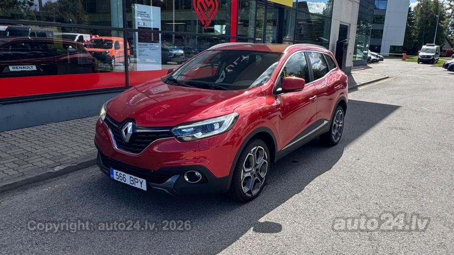 Red Renault Kadjar 2016 in Tallinn, with an engine capacity of 1.50 L and mileage of 191 thousand km for 8990 €, photo 1 on AUTOMOTO.COM.LV