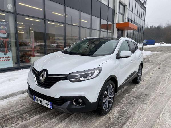 White Renault Kadjar 2016 in Vilnius, with an engine capacity of 1.20 L and mileage of 120 thousand km for 8700 €, photo 1 on AUTOMOTO.COM.LV