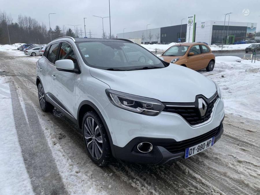 Белый Рено Kadjar 2016 в Вильнюс, объемом двигателя 1.20 л и пробегом 120 тыс. км за 8700 €, фото 6 на AUTOMOTO.COM.LV