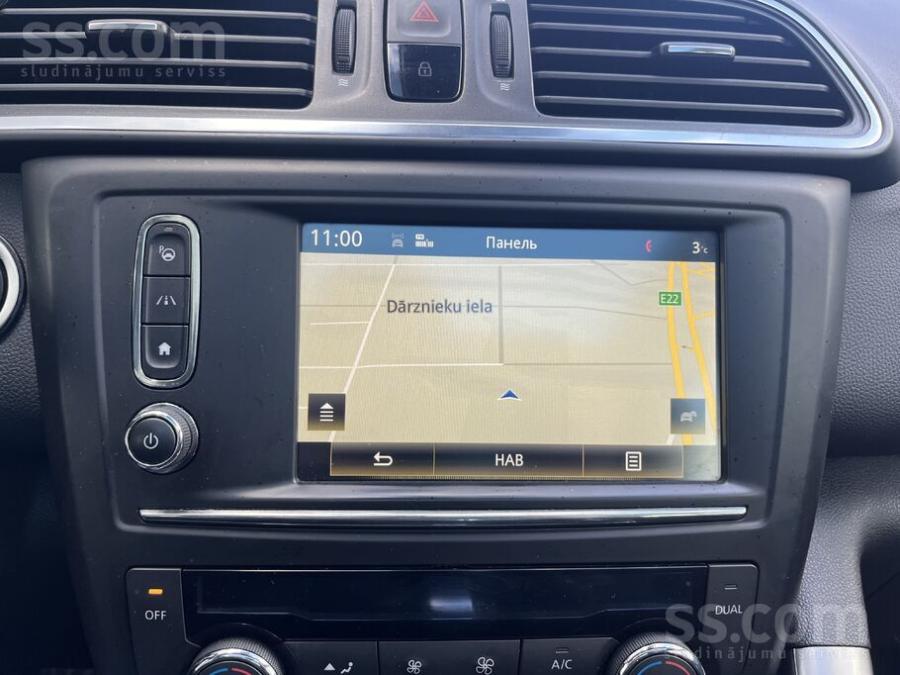 Balts Renault Kadjar 2017 Rīga, ar dzinēja tilpumu 1.50 L un nobraukumu 154 tūkst. km par 13500 €, foto 13 vietnē AUTOMOTO.COM.LV