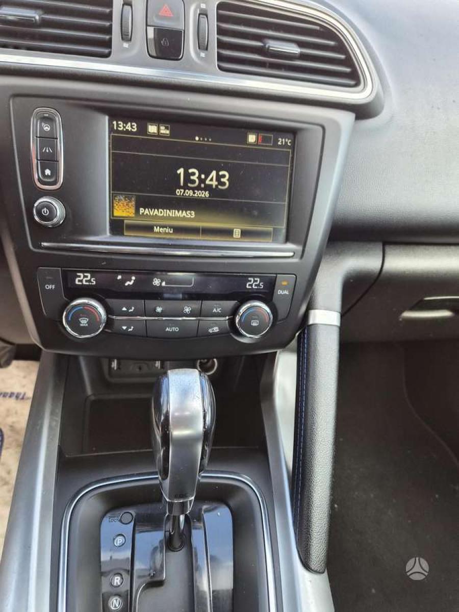White Renault Kadjar 2018 in Panevezys, with an engine capacity of 1.46 L and mileage of 245 thousand km for 8300 €, photo 13 on AUTOMOTO.COM.LV