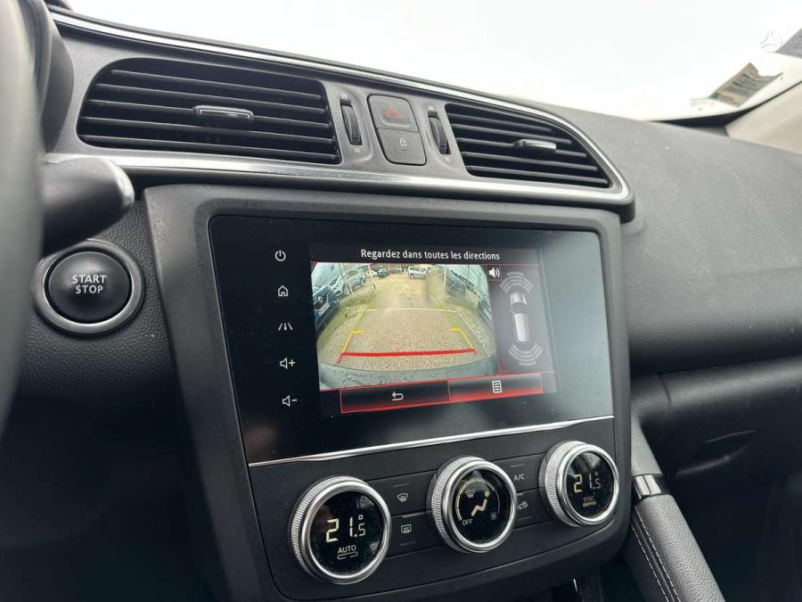 White Renault Kadjar 2019 in Vilnius, with an engine capacity of 1.46 L and mileage of 188 thousand km for 10889 €, photo 14 on AUTOMOTO.COM.LV
