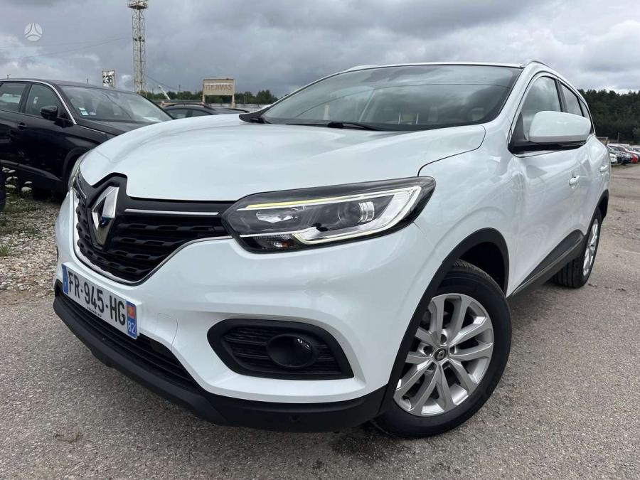 White Renault Kadjar 2020 in Vilnius, with an engine capacity of 1.46 L and mileage of 188 thousand km for 12099 €, photo 1 on AUTOMOTO.COM.LV