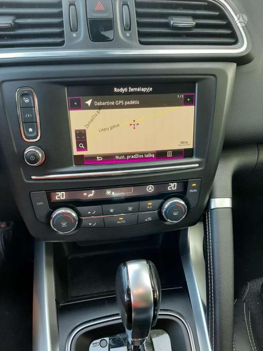 Dzeltens Renault Kadjar 2017 Telšiai, ar dzinēja tilpumu 1.20 L un nobraukumu 82 tūkst. km par 9200 €, foto 31 vietnē AUTOMOTO.COM.LV