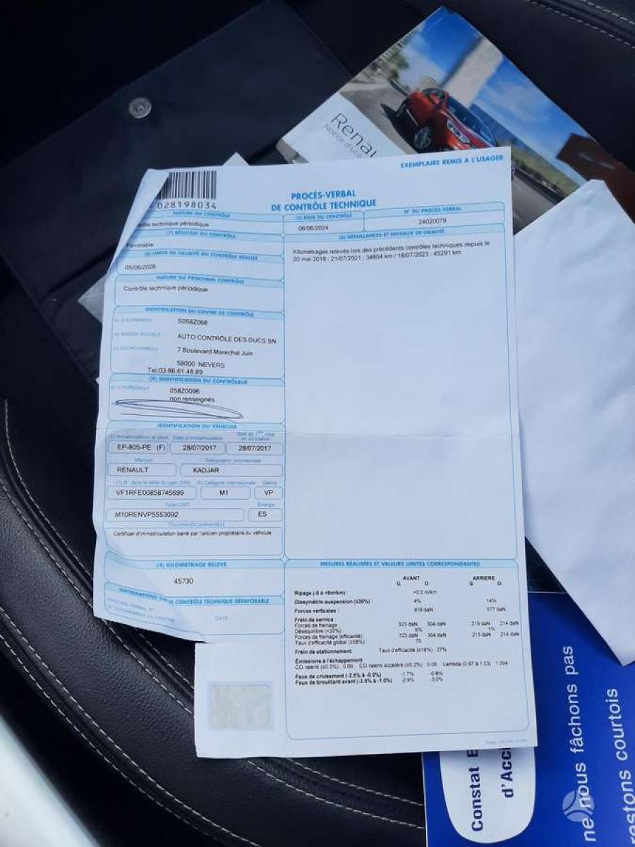 Dzeltens Renault Kadjar 2017 Telšiai, ar dzinēja tilpumu 1.20 L un nobraukumu 82 tūkst. km par 9200 €, foto 39 vietnē AUTOMOTO.COM.LV