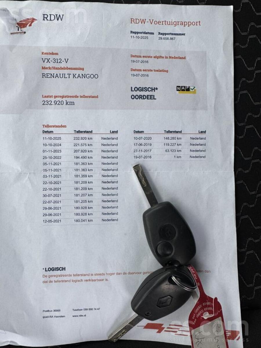 Melns Renault Kangoo 2016 Ogre, ar dzinēja tilpumu 1.50 L un nobraukumu 232 tūkst. km par 4999 €, foto 28 vietnē AUTOMOTO.COM.LV