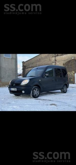 Black Renault Kangoo 2008 in Riga, with an engine capacity of 1.60 L and mileage of 402 thousand km for 2000 €, photo  on AUTOMOTO.COM.LV