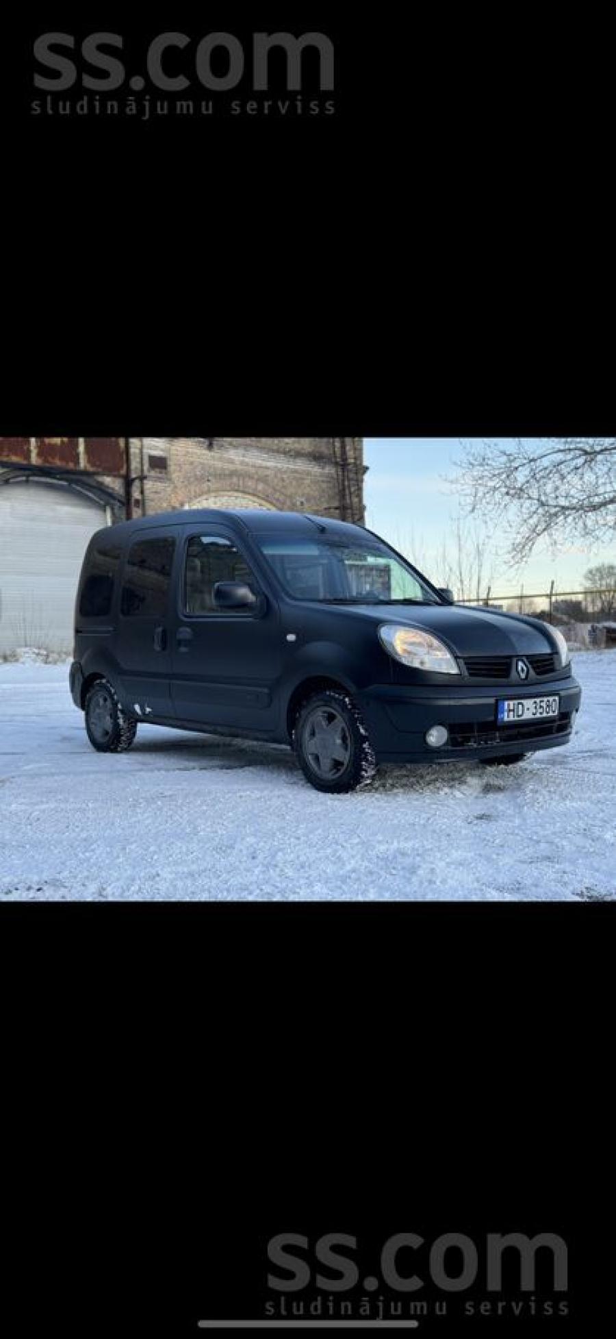 Melns Renault Kangoo 2008 Rīga, ar dzinēja tilpumu 1.60 L un nobraukumu 402 tūkst. km par 2000 €, foto 2 vietnē AUTOMOTO.COM.LV