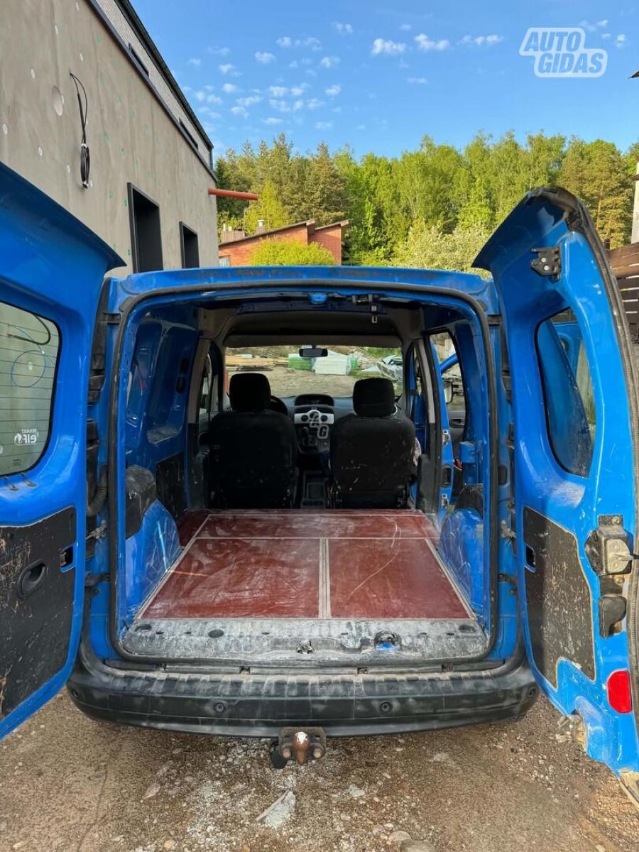 Blue Renault Kangoo 2012 in Vilnius, with an engine capacity of 1.50 L and mileage of 251 thousand km for 2500 €, photo 8 on AUTOMOTO.COM.LV