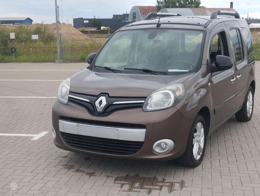 Brown Renault Kangoo 2014 in Taurage, with an engine capacity of 1.20 L and mileage of 150 thousand km for 4300 €, photo 1 on AUTOMOTO.COM.LV