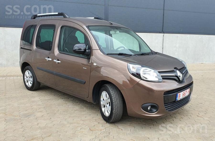 Brown Renault Kangoo 2016 in Riga, with an engine capacity of 1.40 L and mileage of 113 thousand km for 2300 €, photo 23 on AUTOMOTO.COM.LV