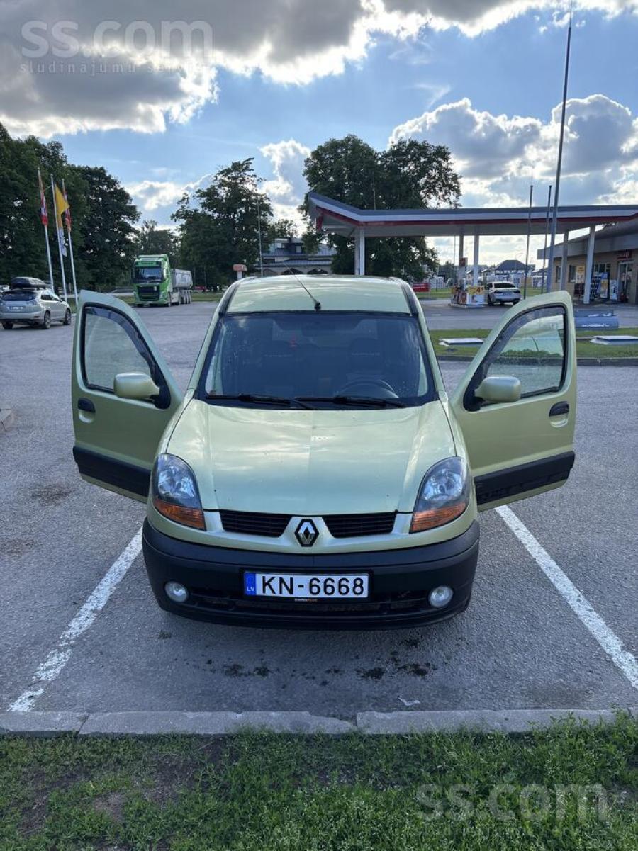 Zaļš Renault Kangoo 2004 Rīga, ar dzinēja tilpumu 1.20 L un nobraukumu 326 tūkst. km par 2950 €, foto 1 vietnē AUTOMOTO.COM.LV